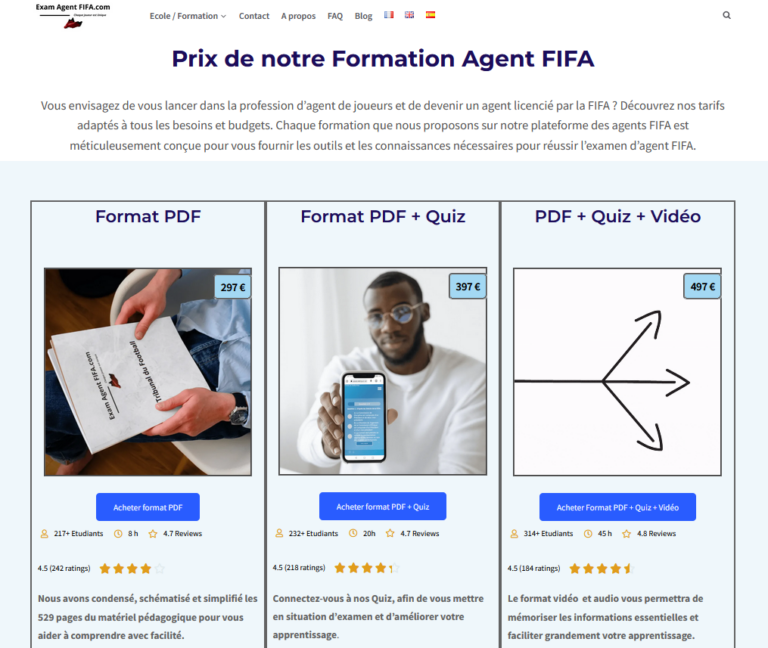 Plateforme des agents FIFA | Examagentfifa.com